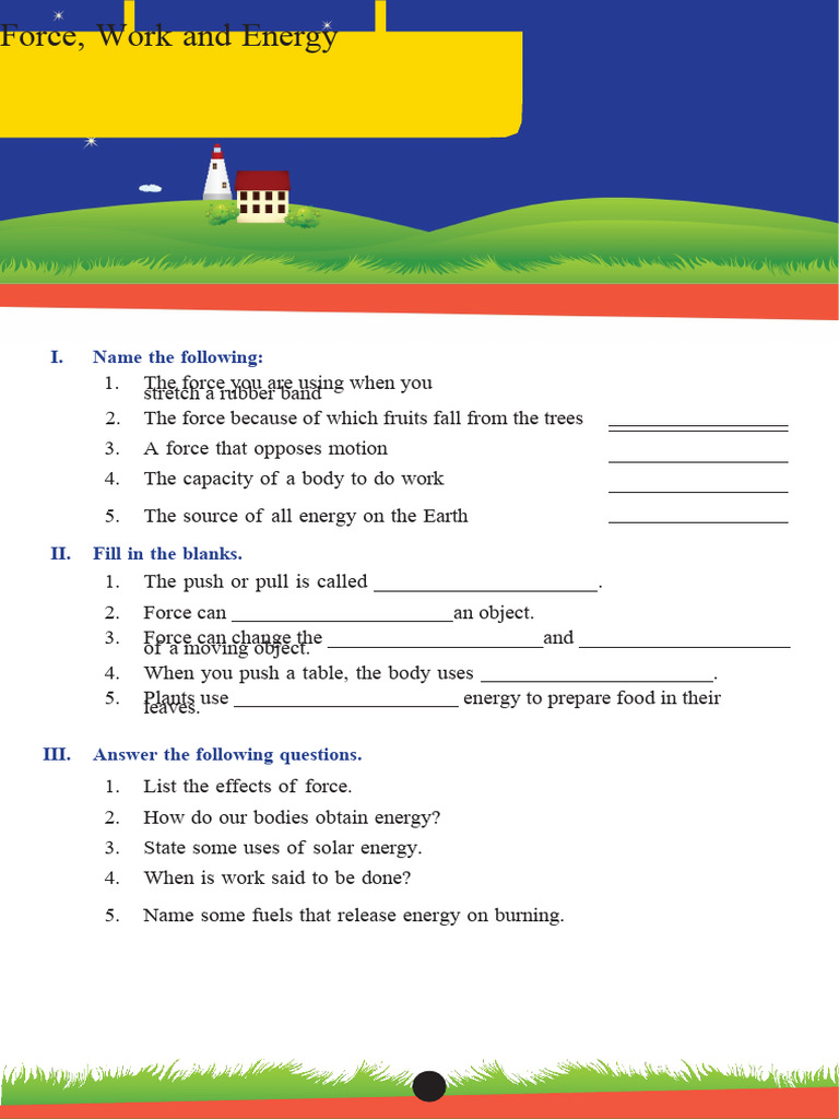 Force Work and Energy | PDF