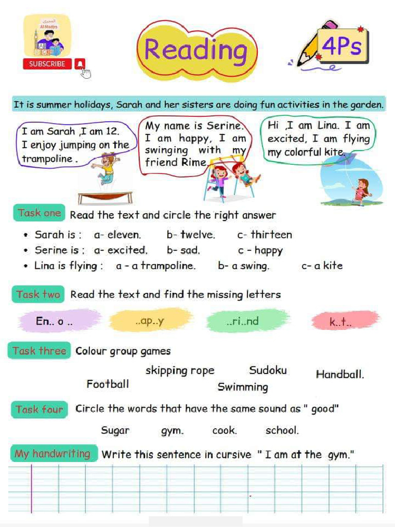 Dzexams 4ap Anglais 460113 | PDF