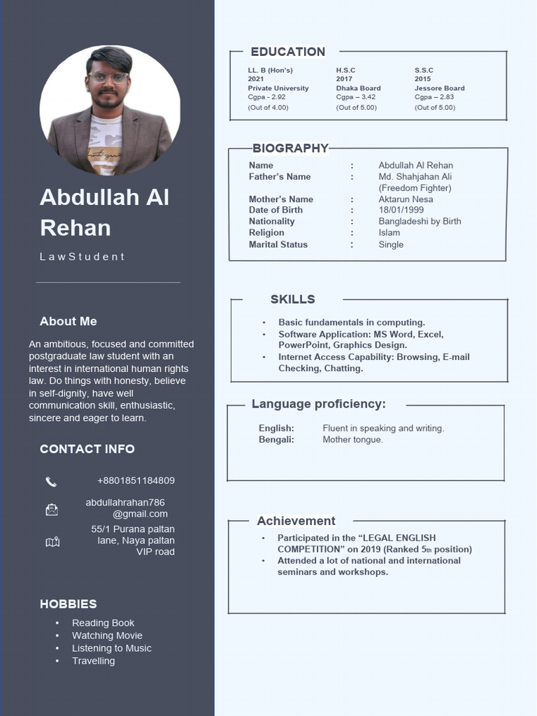 CV Sample | PDF | Communication