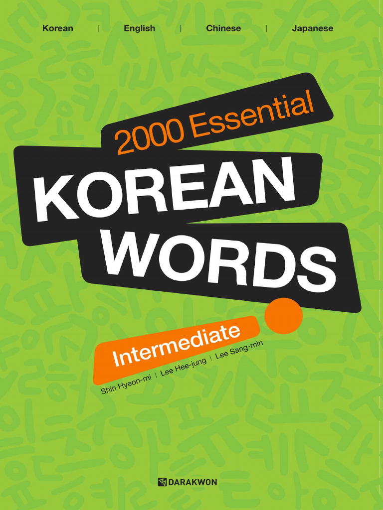 2000 Essential Korean Words Intermediate 3 PDF | PDF