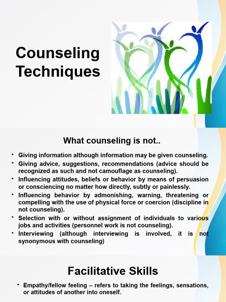 Psych 47 - Counseling Techniques-Latest | PDF | Nonverbal Communication ...