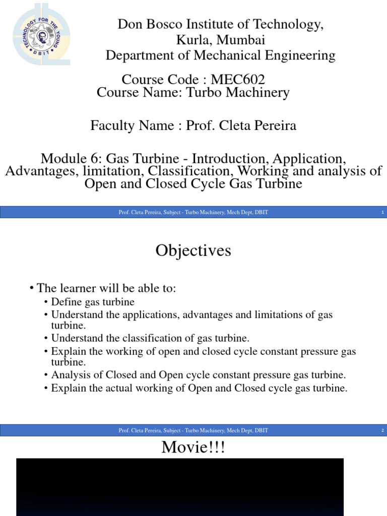 Turbo - Gas Turbines - Introduction, Application, Classification ...