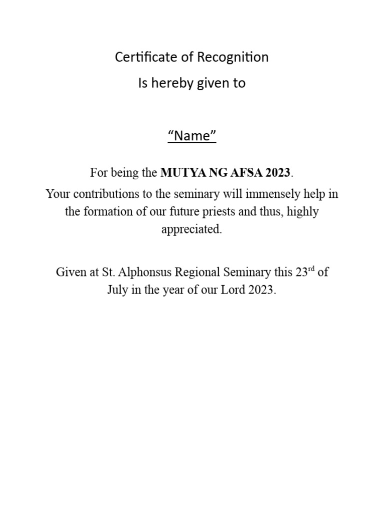 Content of Certificate | PDF