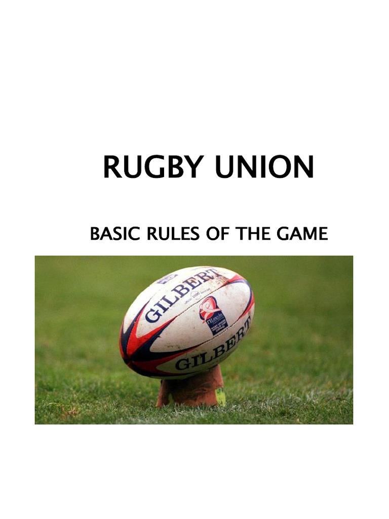 Rugby Union Basic Rules Guide | PDF | Rugby Union | Ball Games