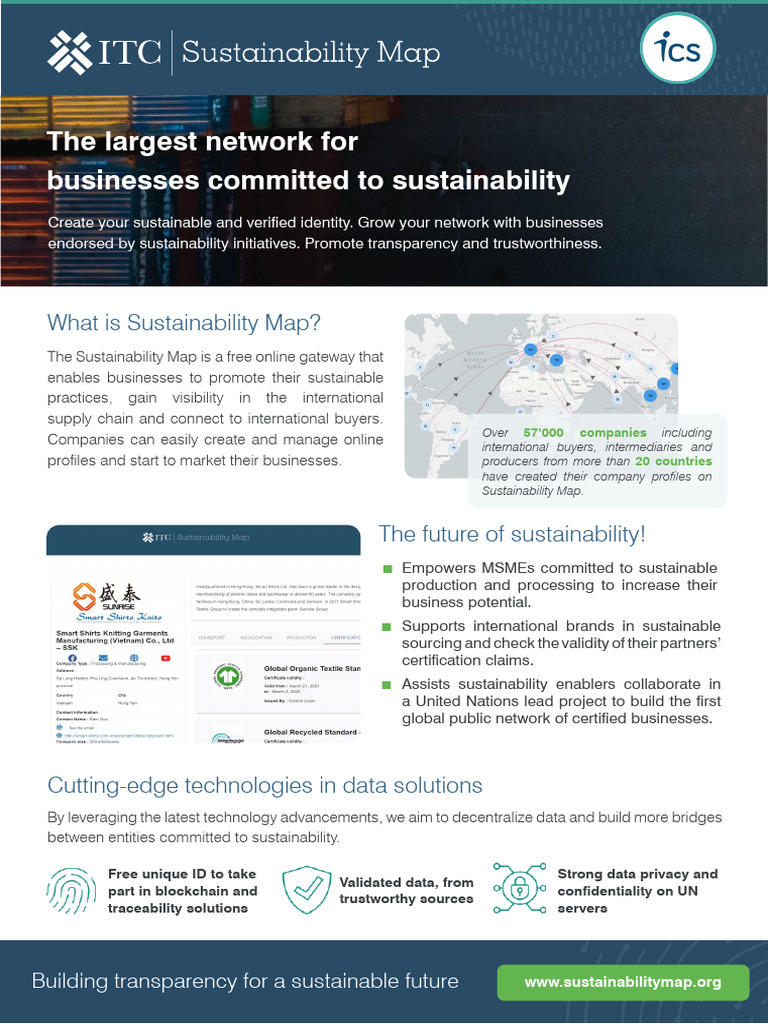 2021.04 Sustainability Map New One Pager ICS | PDF | Supply Chain ...