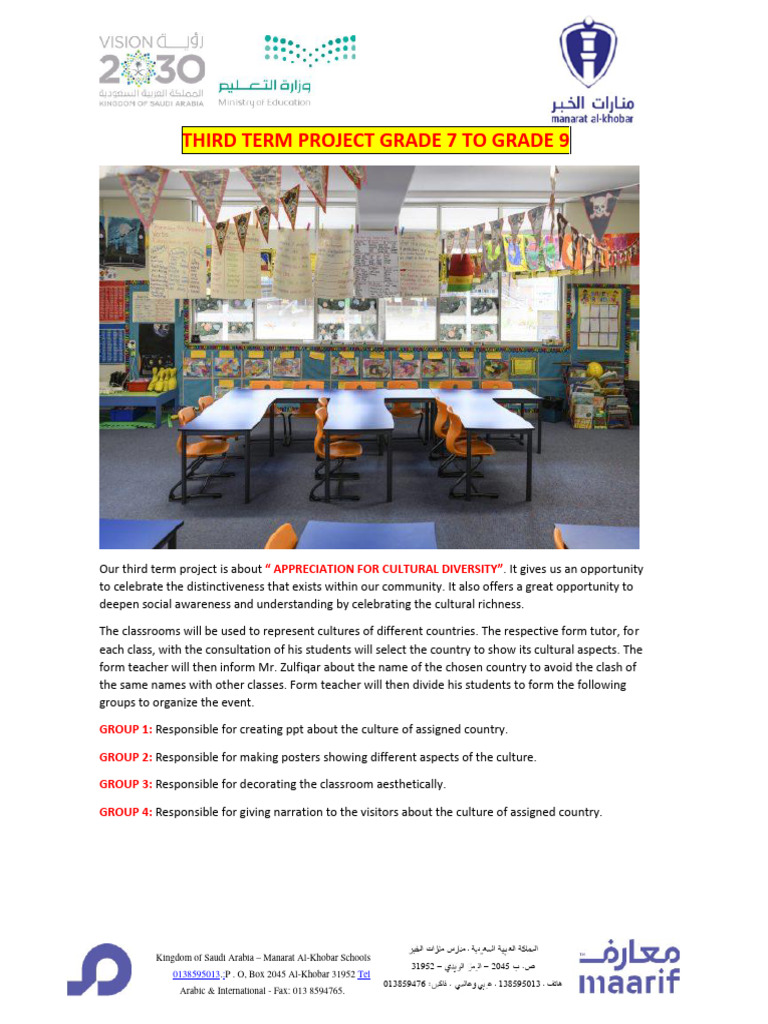 Cultural Diversity Project Grades 7-9 | PDF | Travel | Science ...