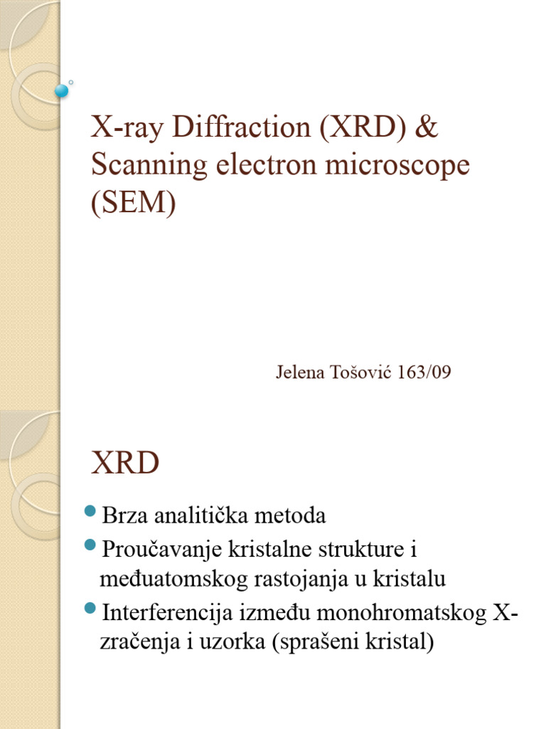 XRD&SEM | PDF