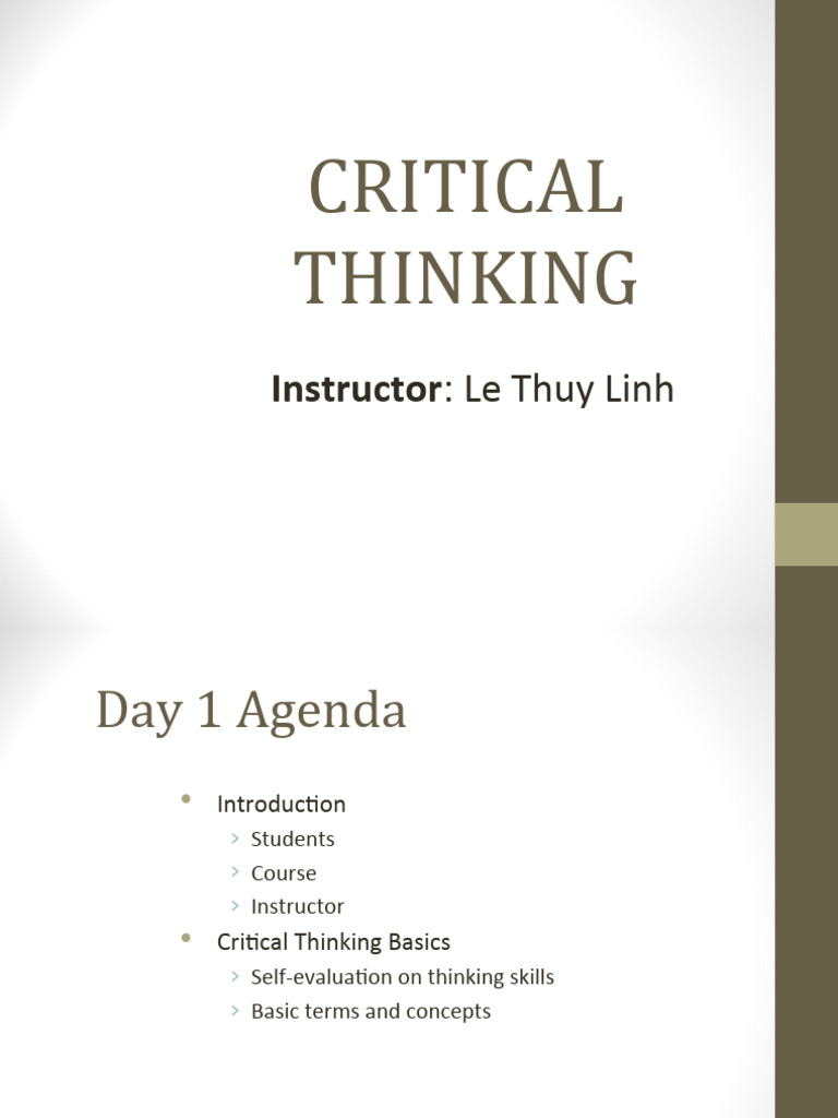 2020 Day 1 SS | PDF | Thought | Critical Thinking