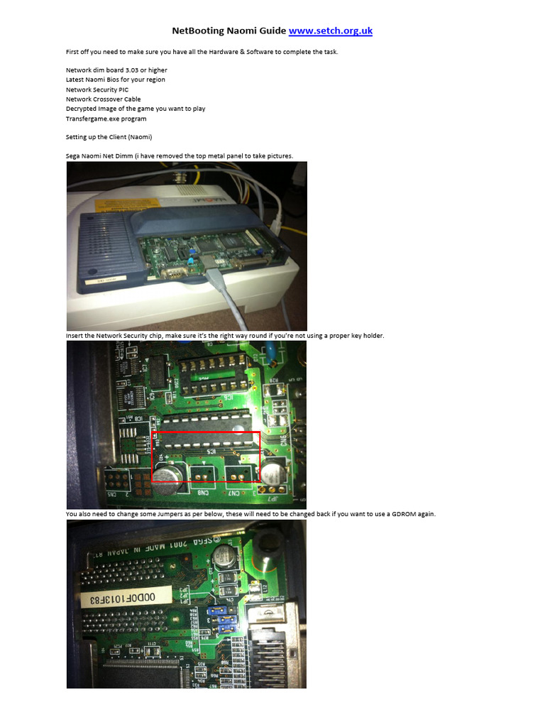 NetBooting Naomi - Client Setup Guide | Download Free PDF | Booting | Bios