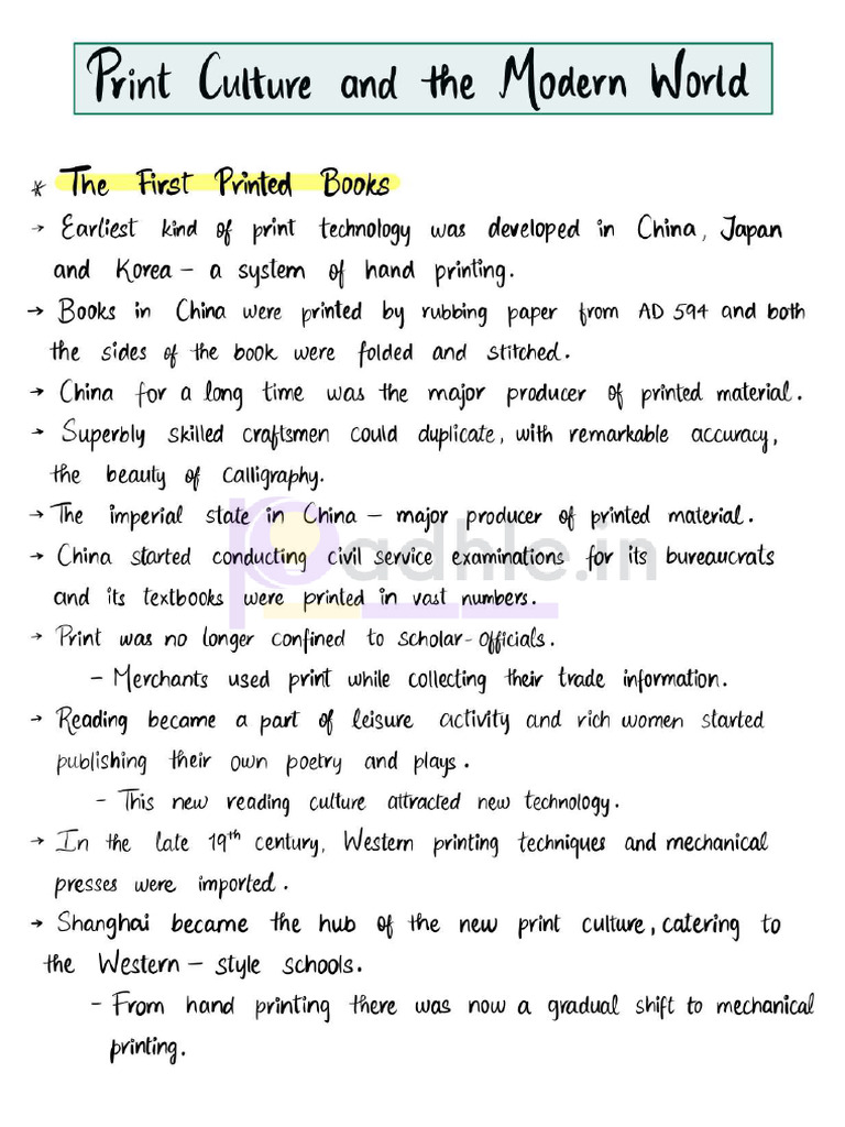 Print Culture and Modern World | PDF