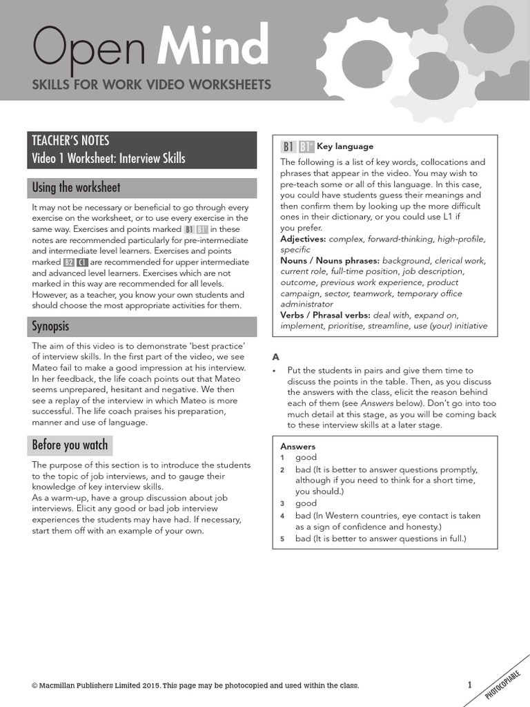 Interview Skills Teacher | PDF Interview Skills Teacher | PDF
