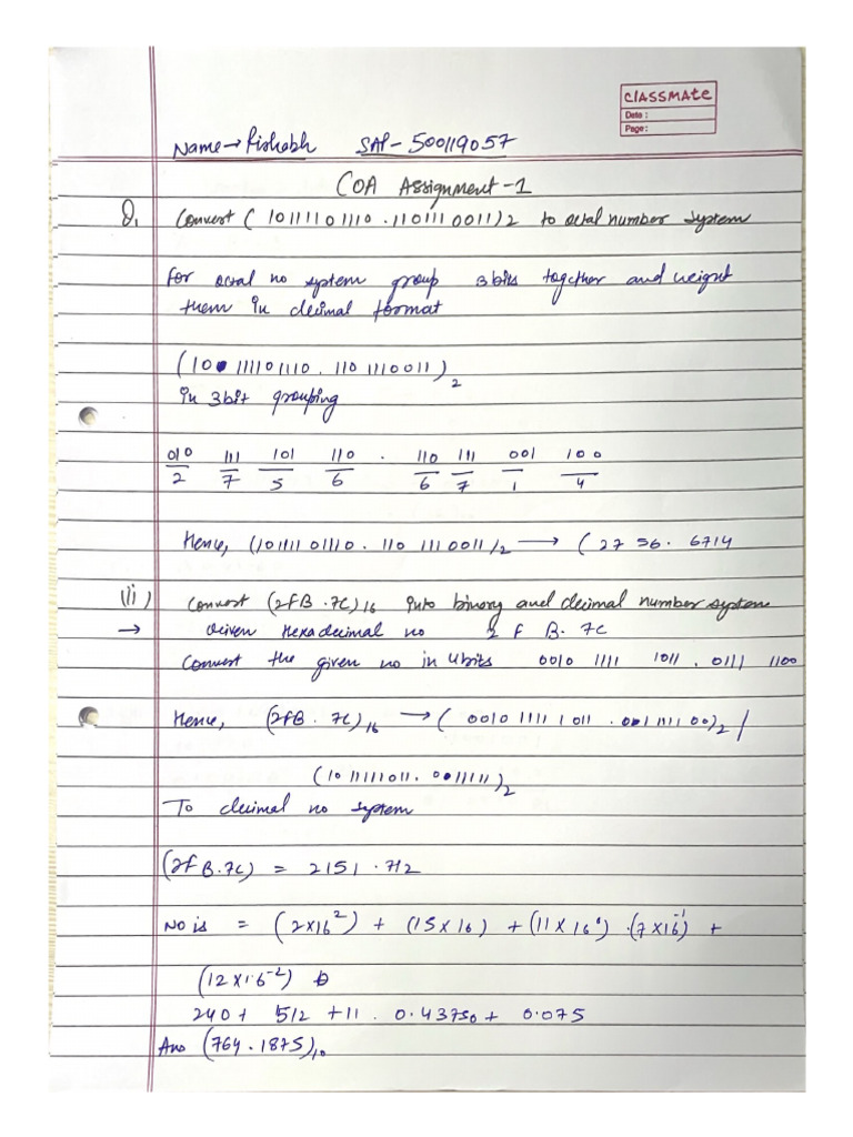 COA Notes | PDF