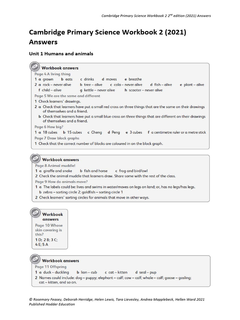 Science Stage 2 Workbook Answers | Download Free PDF | Physics | Nature