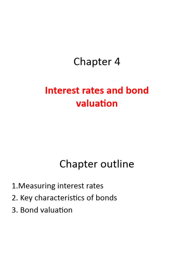 Ch4 Bond S | PDF | Bonds (Finance) | Bond Duration
