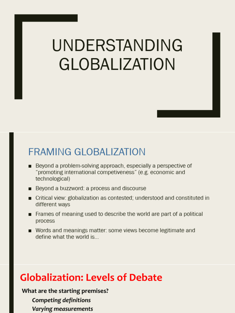 Globalization: Concepts and Perspectives | PDF | Globalization | World ...