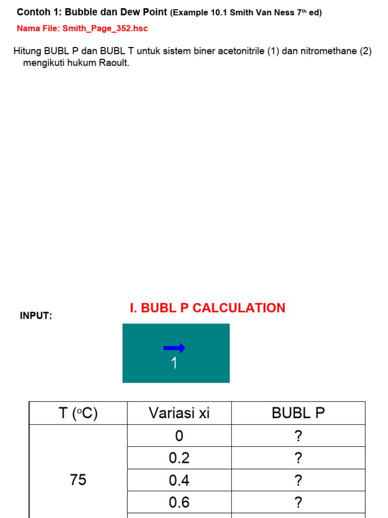 56635_Pertemuan 3 (Bubble and Dew Point) | PDF