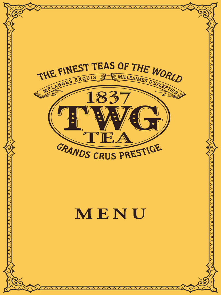 TWG Tea Menu | PDF | Salad | Foods
