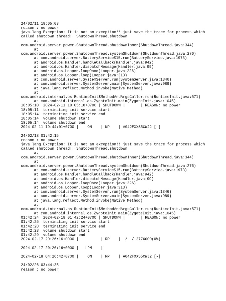 Power Off Reset Reason Pdf Java Programming Language Object Oriented Programming