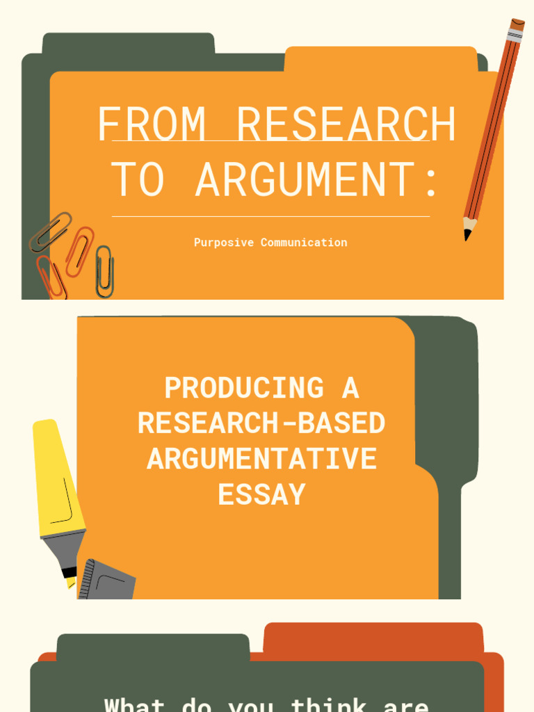 Research Based Argumanetative Essay | PDF | Essays | Thesis