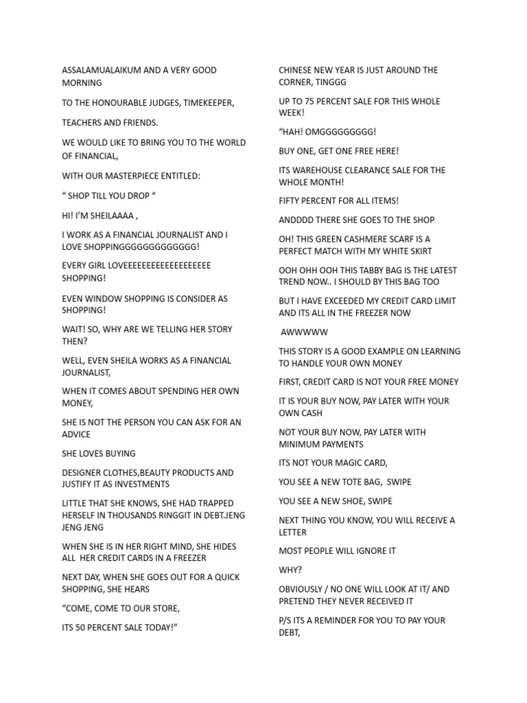 DRAFT CHORAL SPEAKING TEXT | PDF