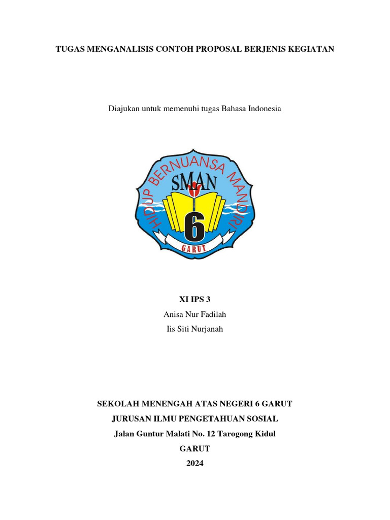 Tugas Contoh Proposal | PDF