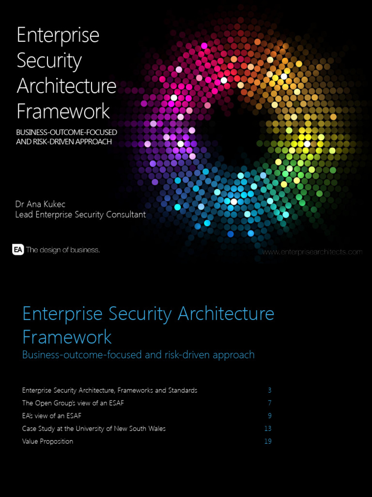 Risk-Driven and Business-Outcome-Focused Enterprise Security Architecture Framework by Ana Kukec ...