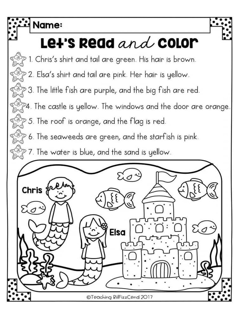 Let's Read and Color | PDF