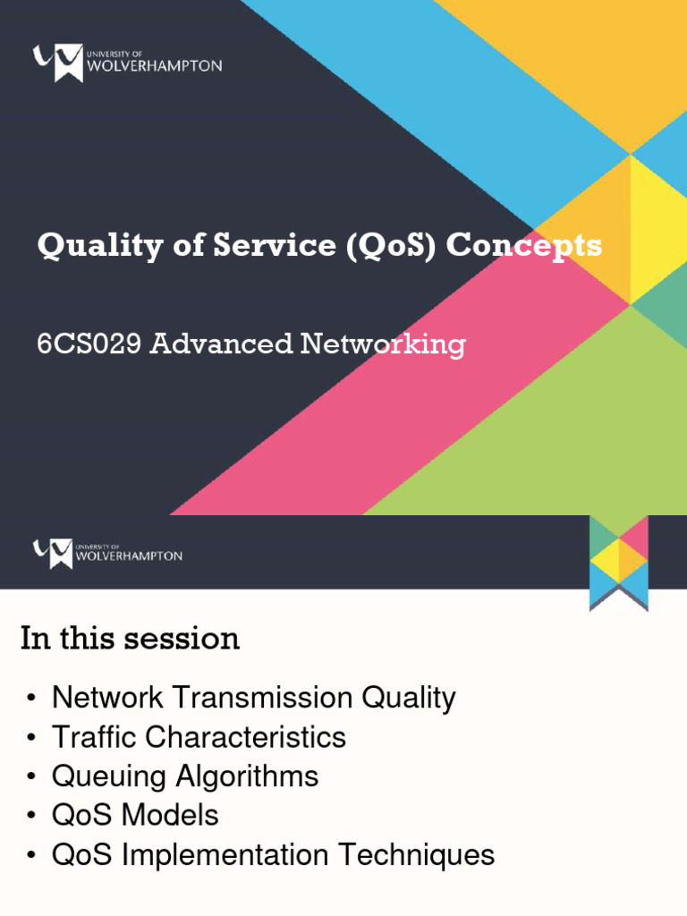 6CS029 Lecture 4 - QoS Concepts | PDF | Quality Of Service | Computer Network