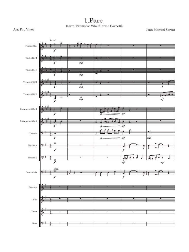 02 - Partitura Completa - Pare | PDF