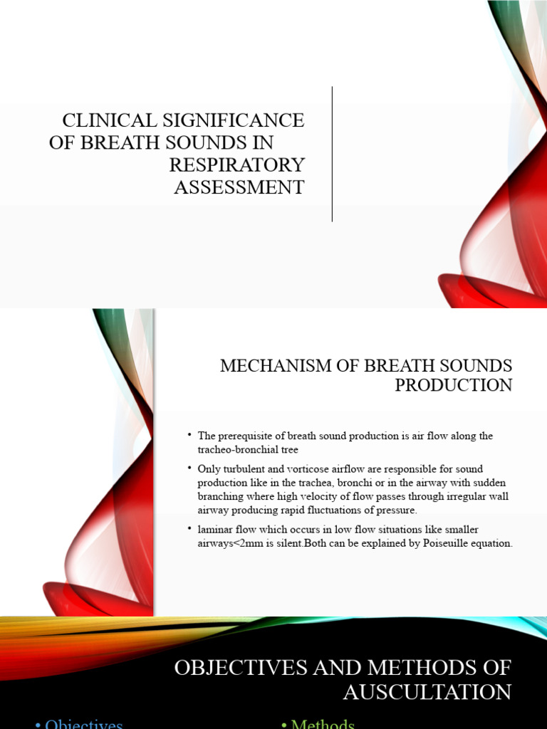 Clinical Significance of Breath Sounds in Respiratory Assessment | PDF ...