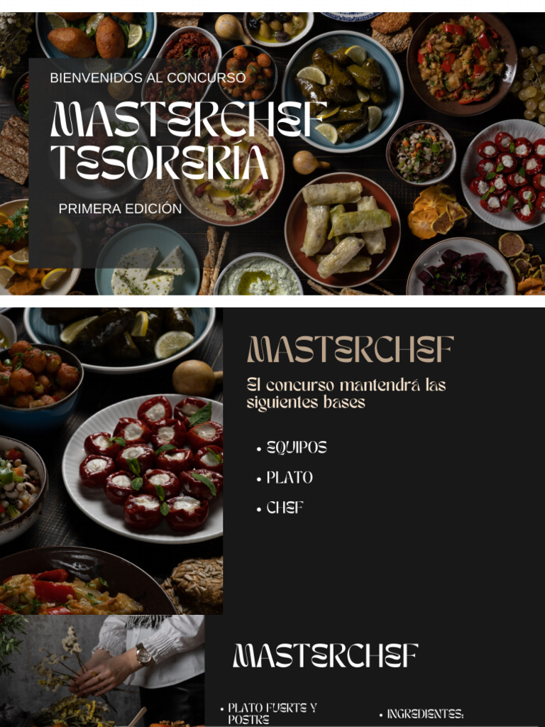 Presentación de Recetario Moderno Con Colores Marrones Oscuros | PDF