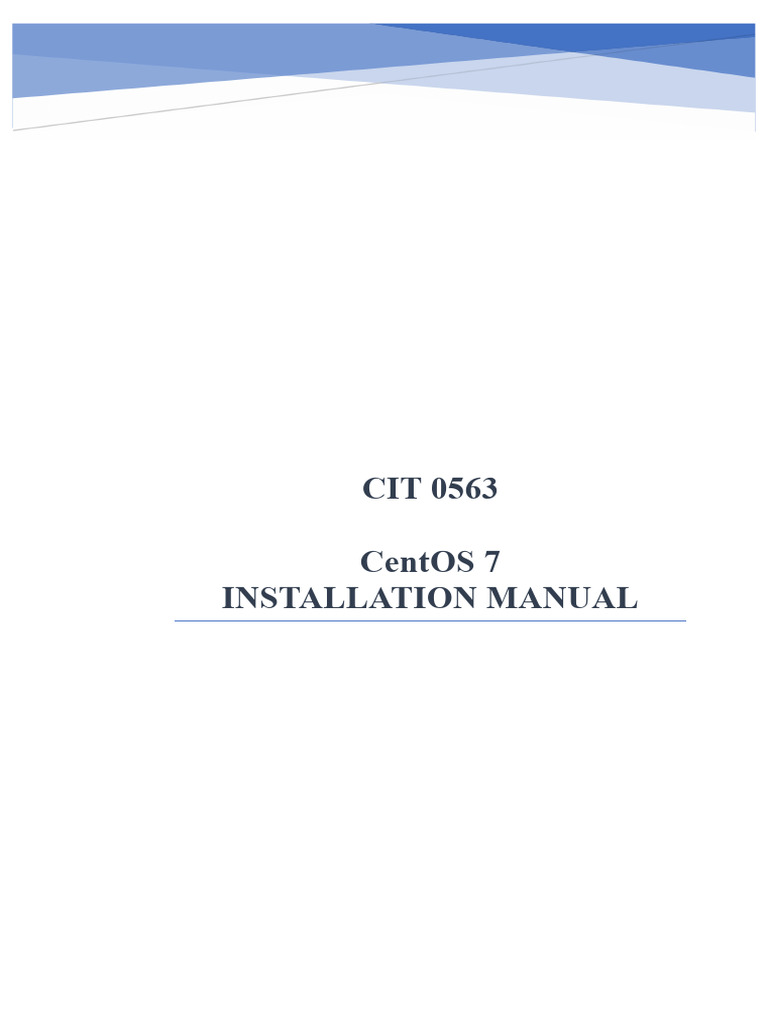 1.5 - Centos 7 Installation Ver3 - VMware | PDF | Operating System ...