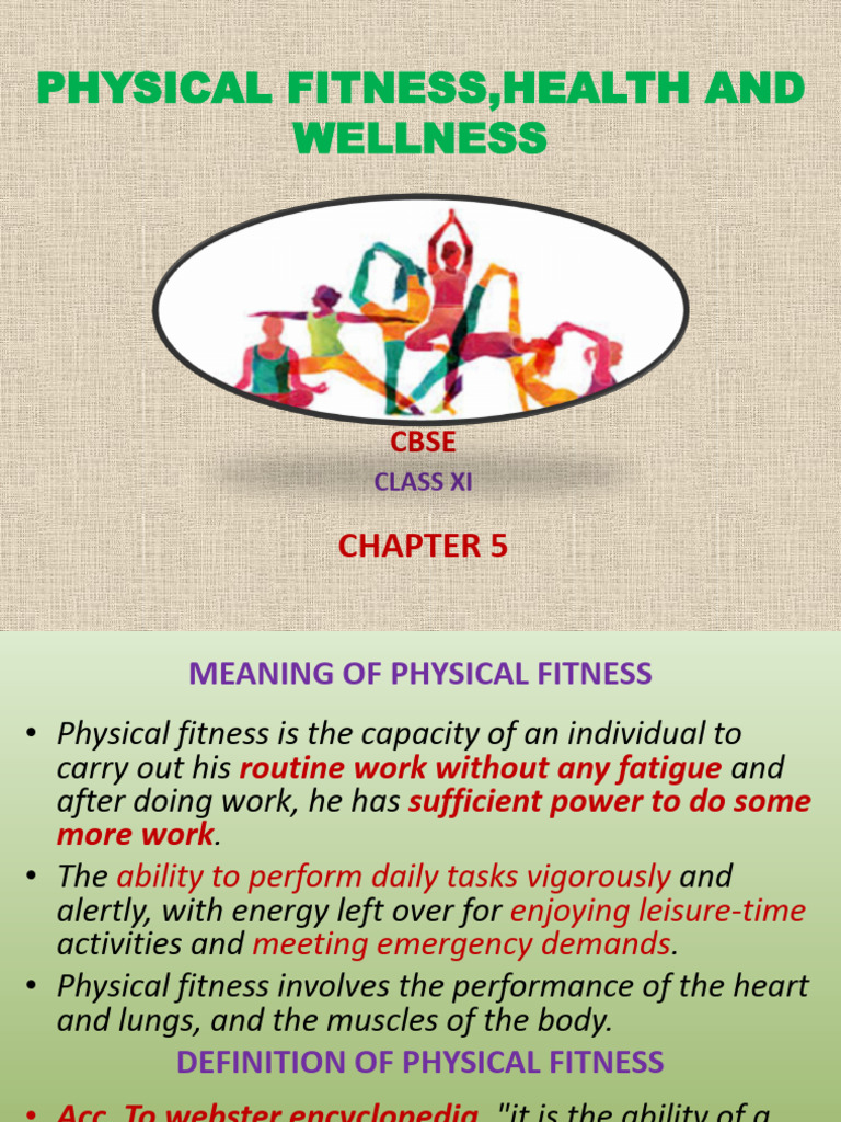 Physical Fitness and Wellness Overview | PDF | Physical Fitness ...
