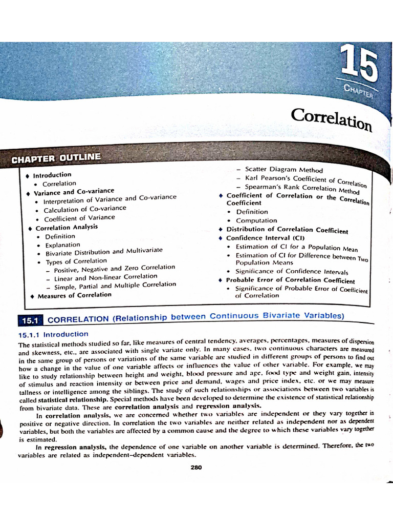 Correlation and Coefficient | PDF