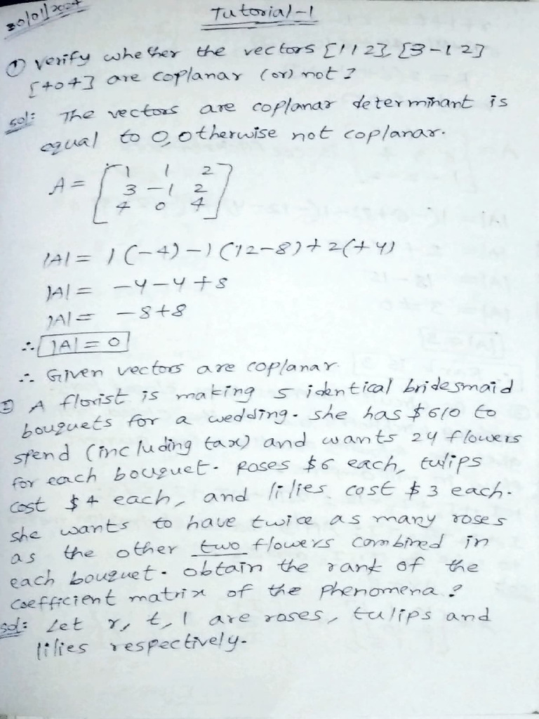 2300080127 Maths Tutorials-1,2,3 | PDF