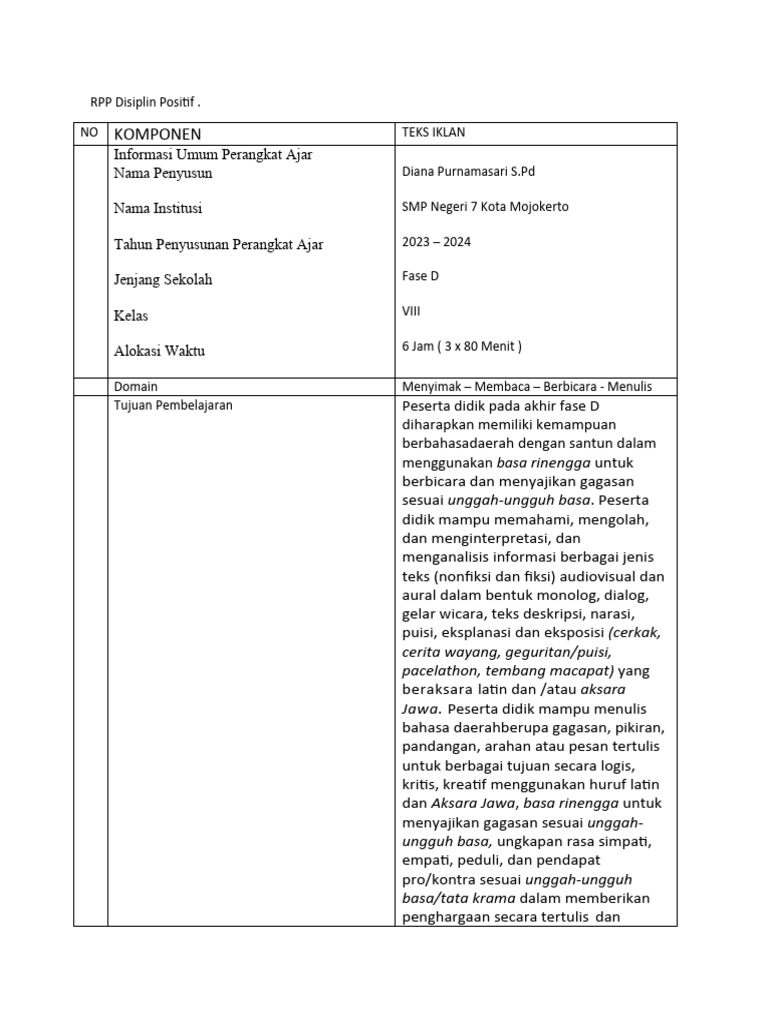 Modul Disiplin Positif NEW | PDF | Karier & Perkembangan | Seni