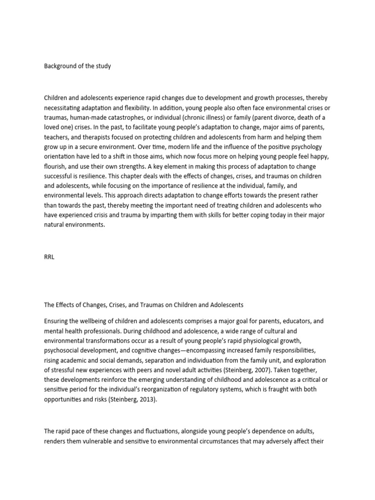 Document | PDF | Psychological Resilience | Psychological Trauma