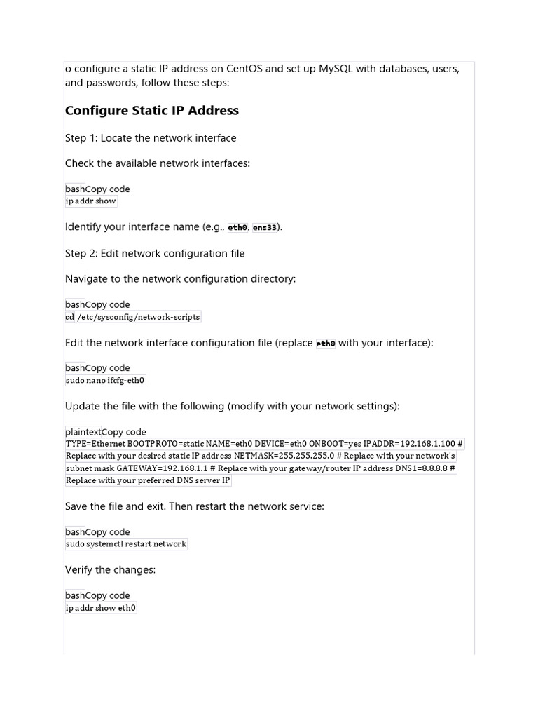 2-Set Up MySQL For Local Network Connections (Me | PDF 2-Set Up MySQL For Local Network Connections (Me | PDF
