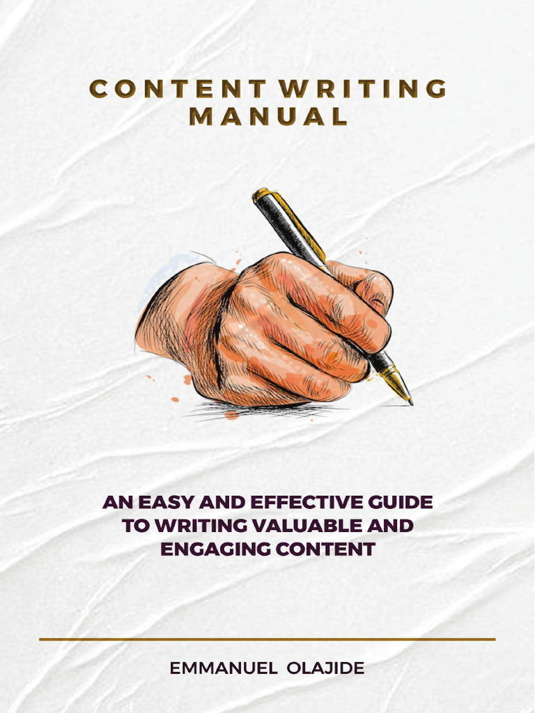 Content Writing Manual | PDF | Career & Growth | Business