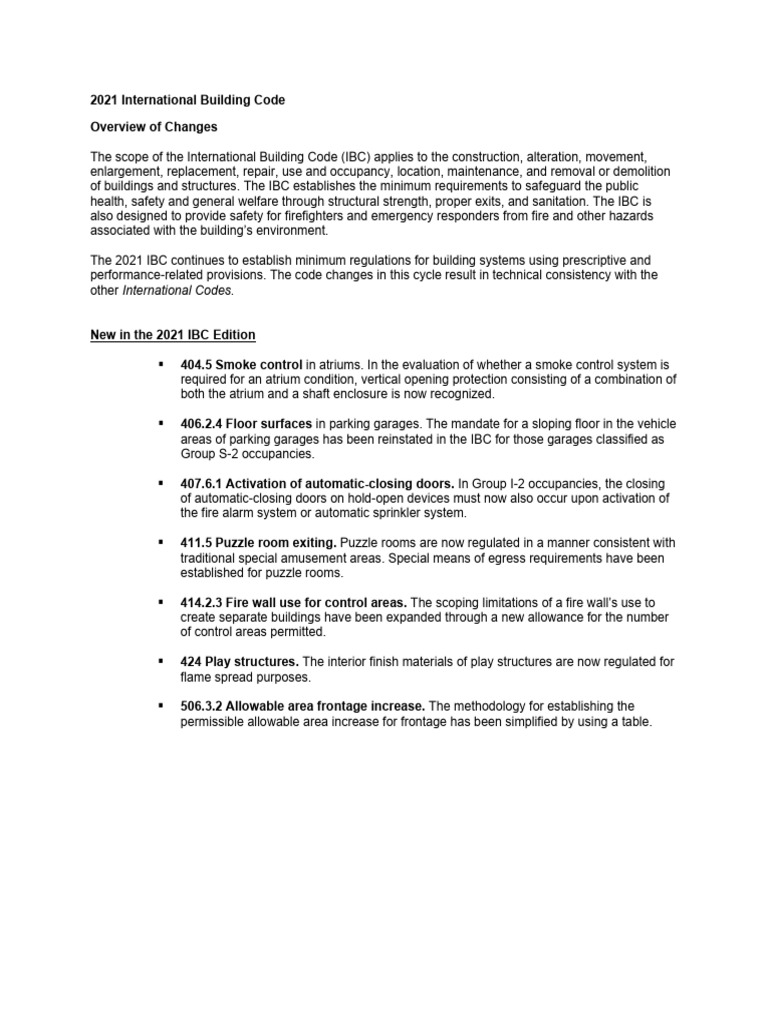 Overview of Changes To The 2021 International Codes and 2020 National Electrical Code | Download ...