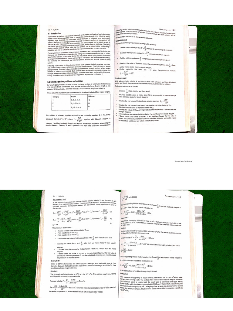 5 Flow in Piping Systems | PDF