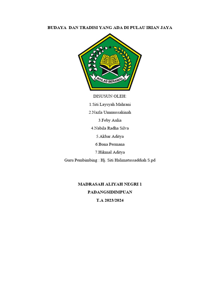 Budaya Dan Tradisi Yang Ada Di Pulau Irian Jaya | PDF