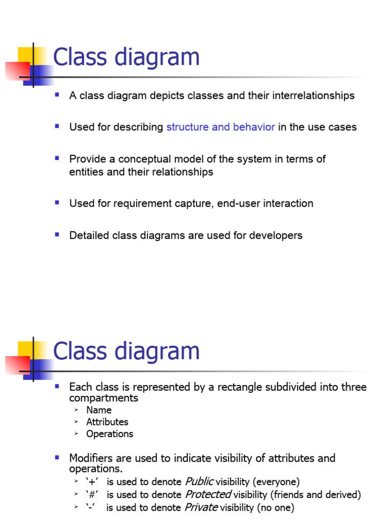 UML - Lecture (Class Diagrams) | PDF