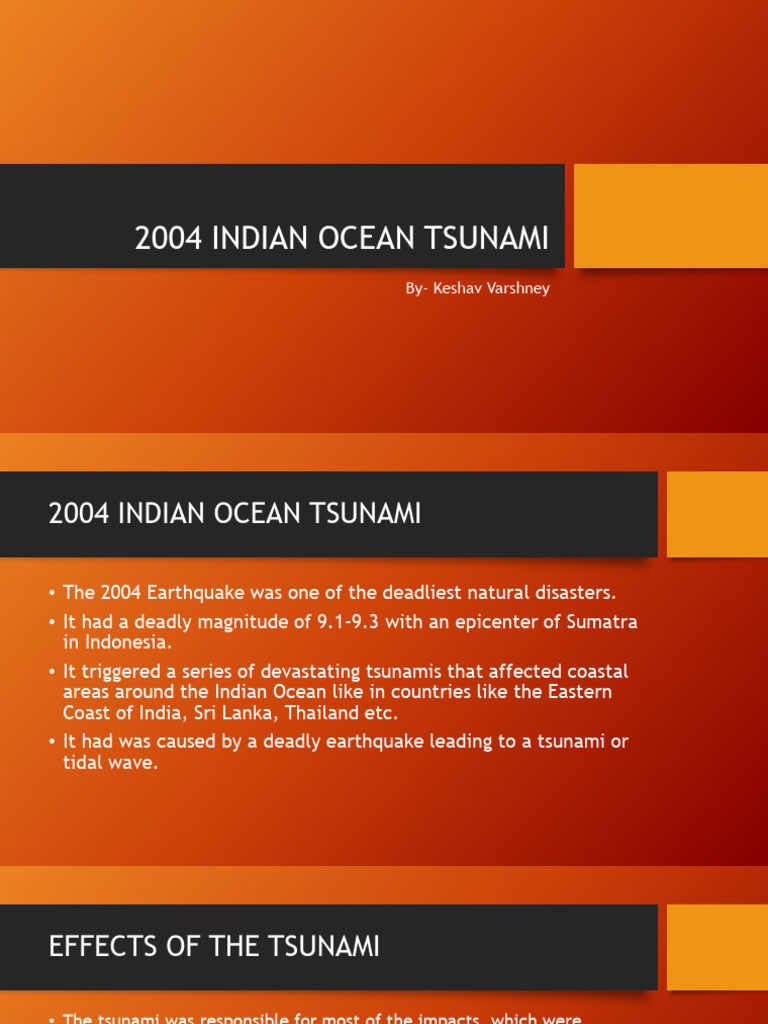 2004 Tsunami Powerpoint | PDF