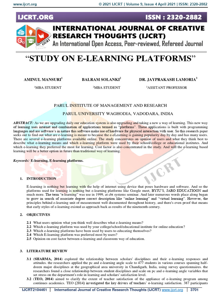 Chapter 1 | PDF | Educational Technology | International Standard ...