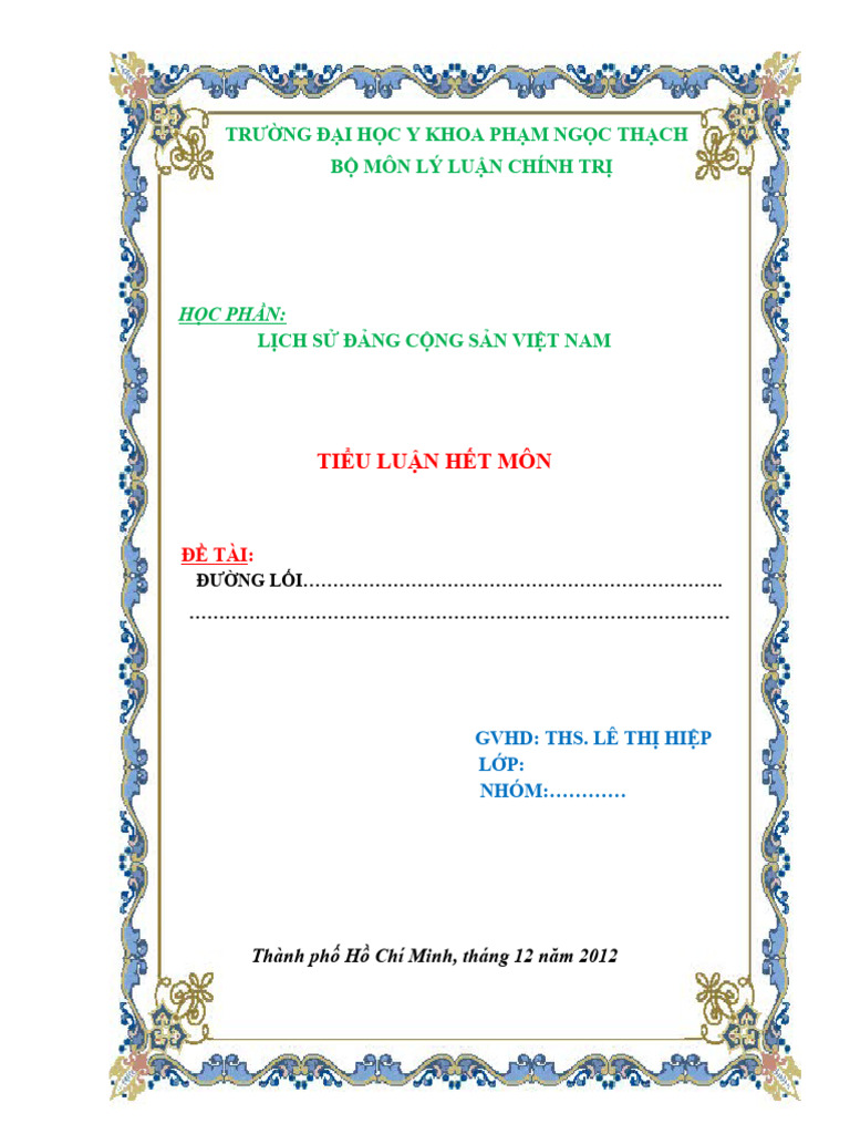 3.mau Bai Tieu Luan | PDF