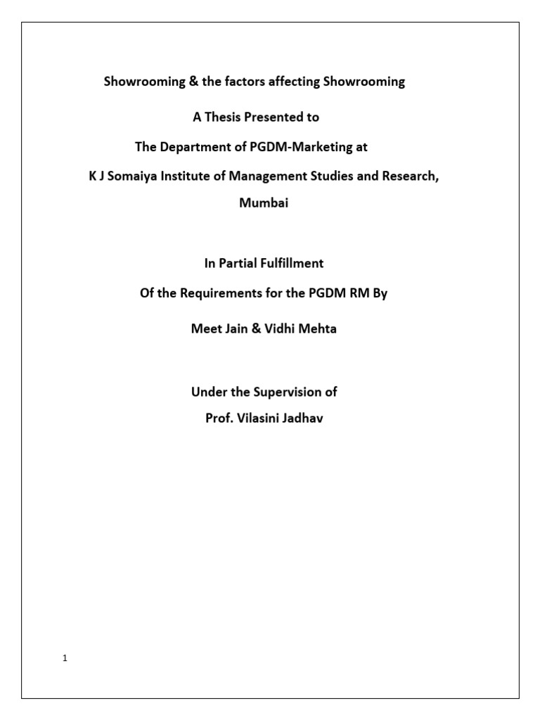 PGRM - 36 - Vidhi Mehta | PDF