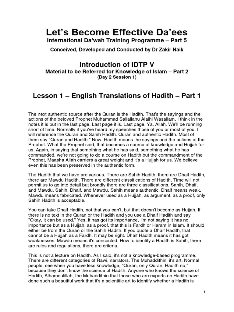 Let's Become Effective Da'ees | PDF