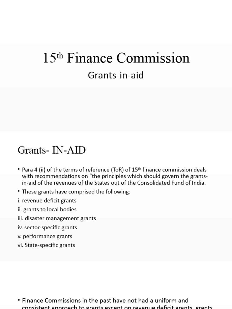 15th Finance Commission | PDF | Government Budget Balance | Economies