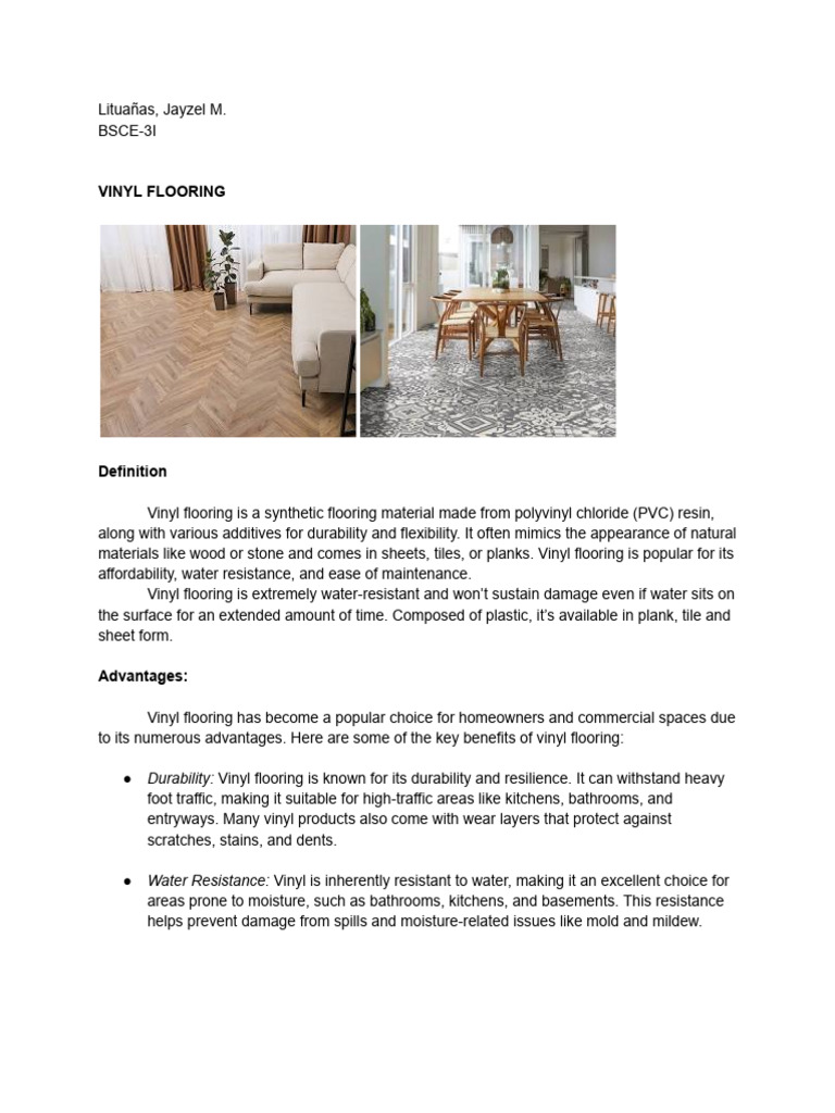 Vinyl Flooring | PDF | Flooring | Polyvinyl Chloride